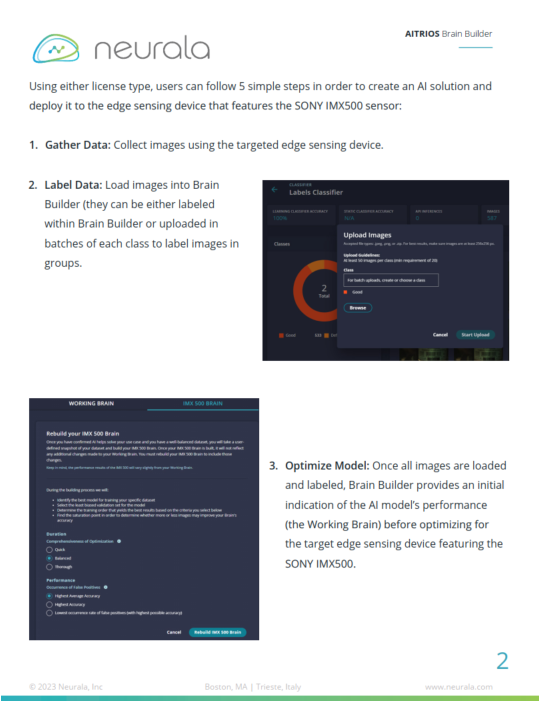 Neurala Announces Availability of Brain Builder on Sony’s AITRIOS ...